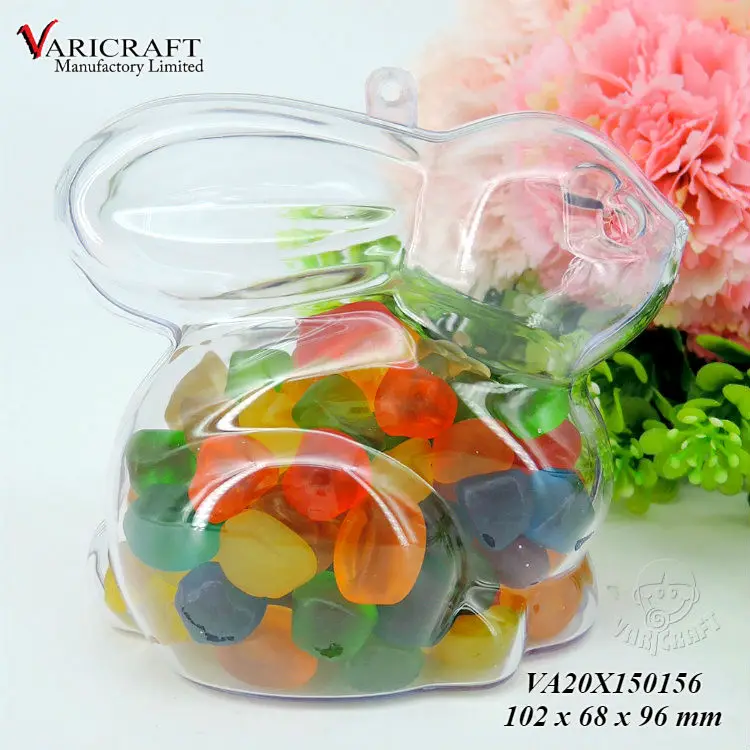 100% Food Grade Clear Plastic Rabbit Shape Candy Box - Buy Clear ...