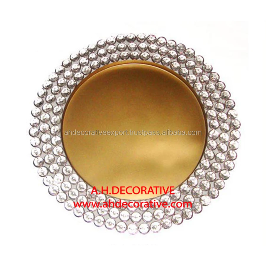 Crystal Charger Plate - Buy Crystal Charger Plate For Wedding ...