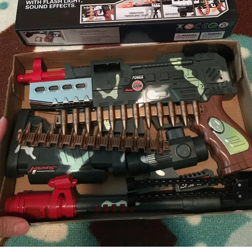 Union World Combat Military Mission Machine Gun Toy for Boys