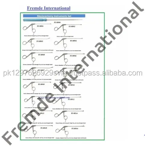 Knee Arthroscopy Instruments SET - ACL Reconstruction Tools