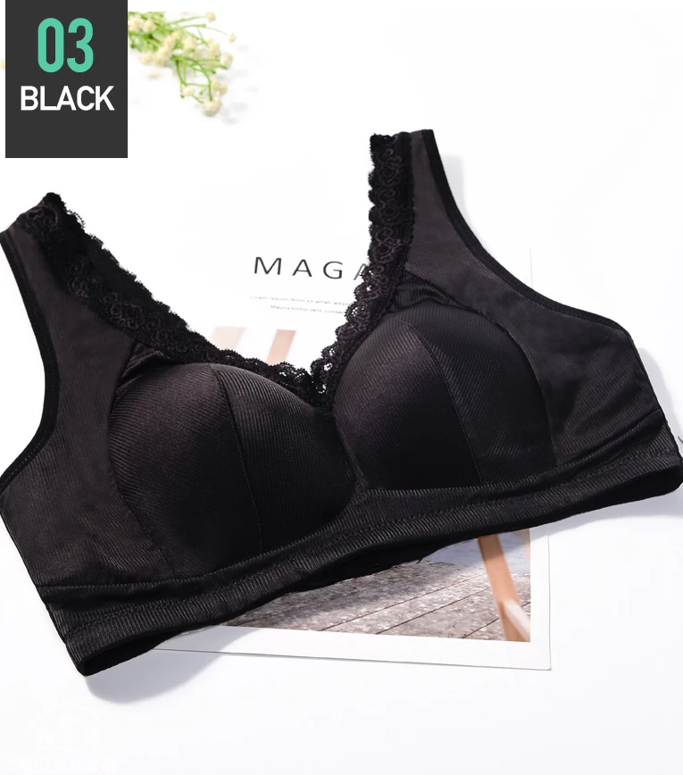 Front Closure Cotton Spandex Adjustable Padded Shoulder Strap Yc-017 ...