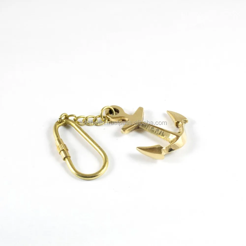 Brass Anchor Keychain - Corporate Gift with Loopcorporate