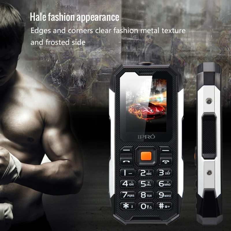 Rugged Mobile Phone with GPS Tracker - Three-Proof Design