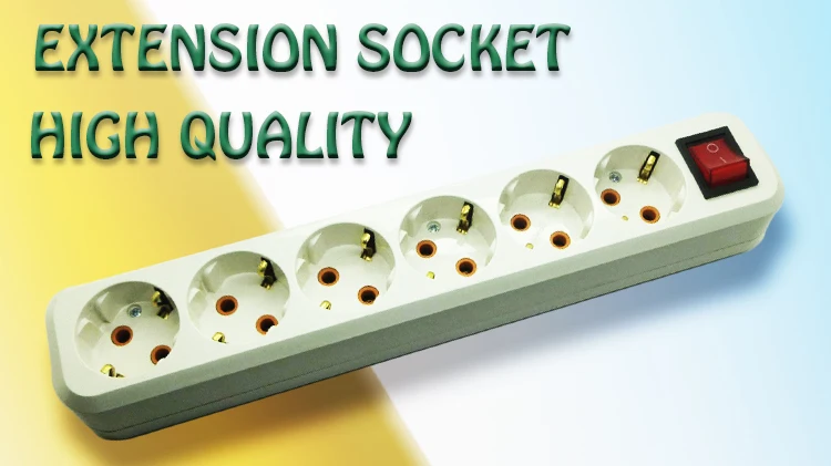Reliable And Cheap 6 Way European Extension Socket Power Socket Outlet ...