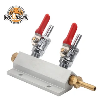 2 / 3 / 4 Way Co2 Gas Distribution Manifold Keg Filling Manifold With ...