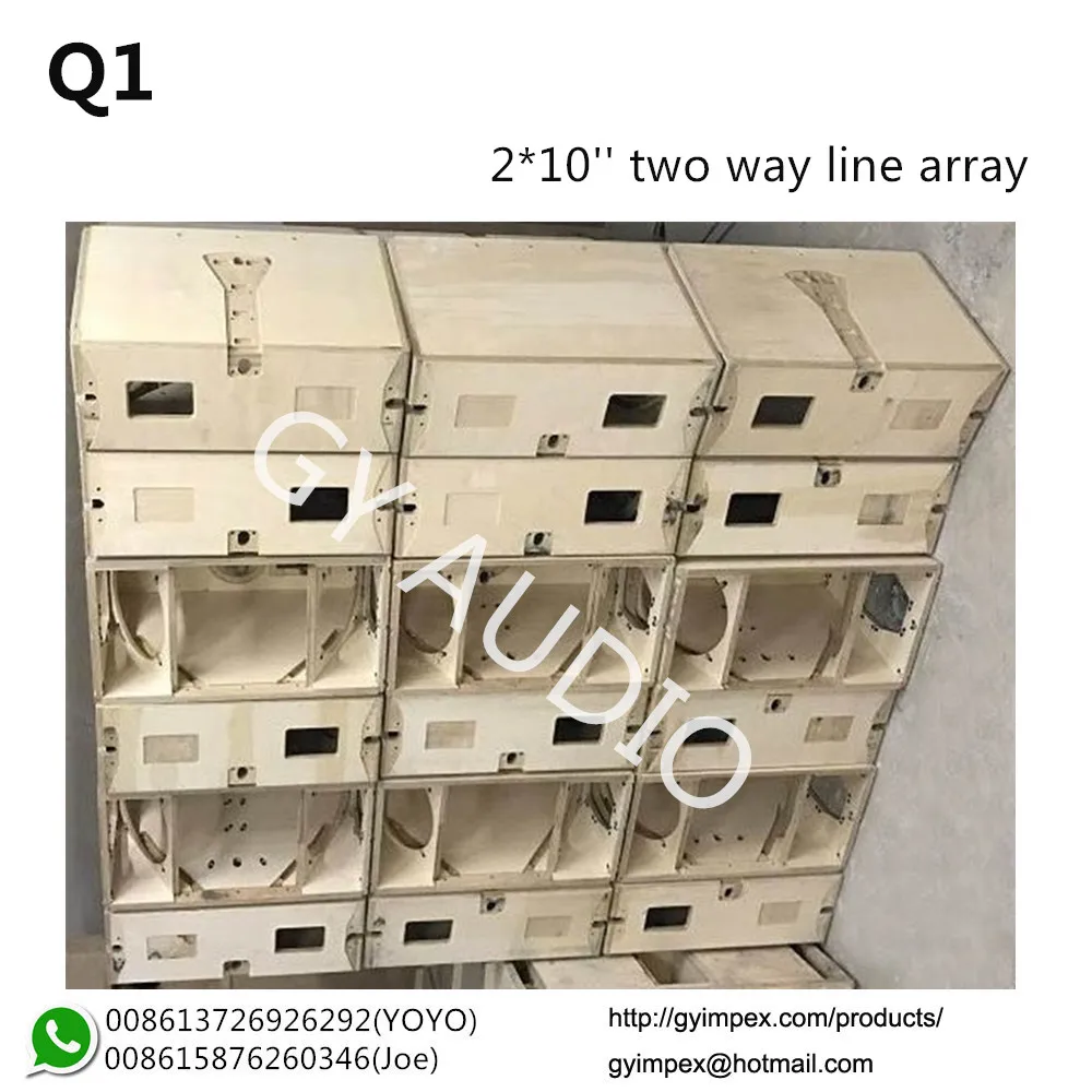 Dual 10 Inch Q1 Q Sub Line Array Cabinets,Empty Line Array Box - Buy Q1 ...