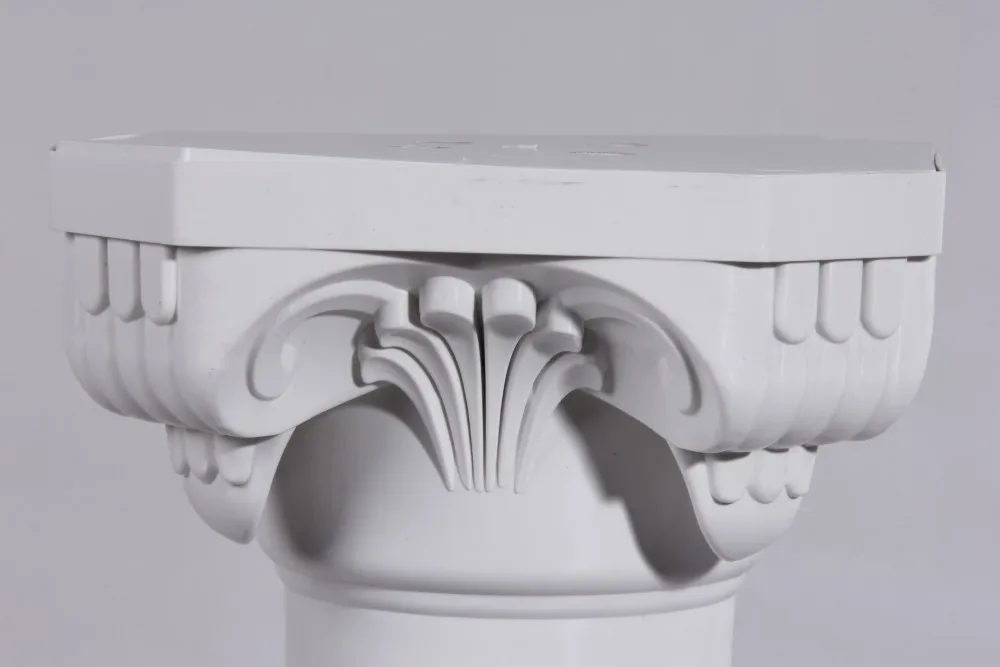 European Style Roman Columns - White Color Plastic Pillars