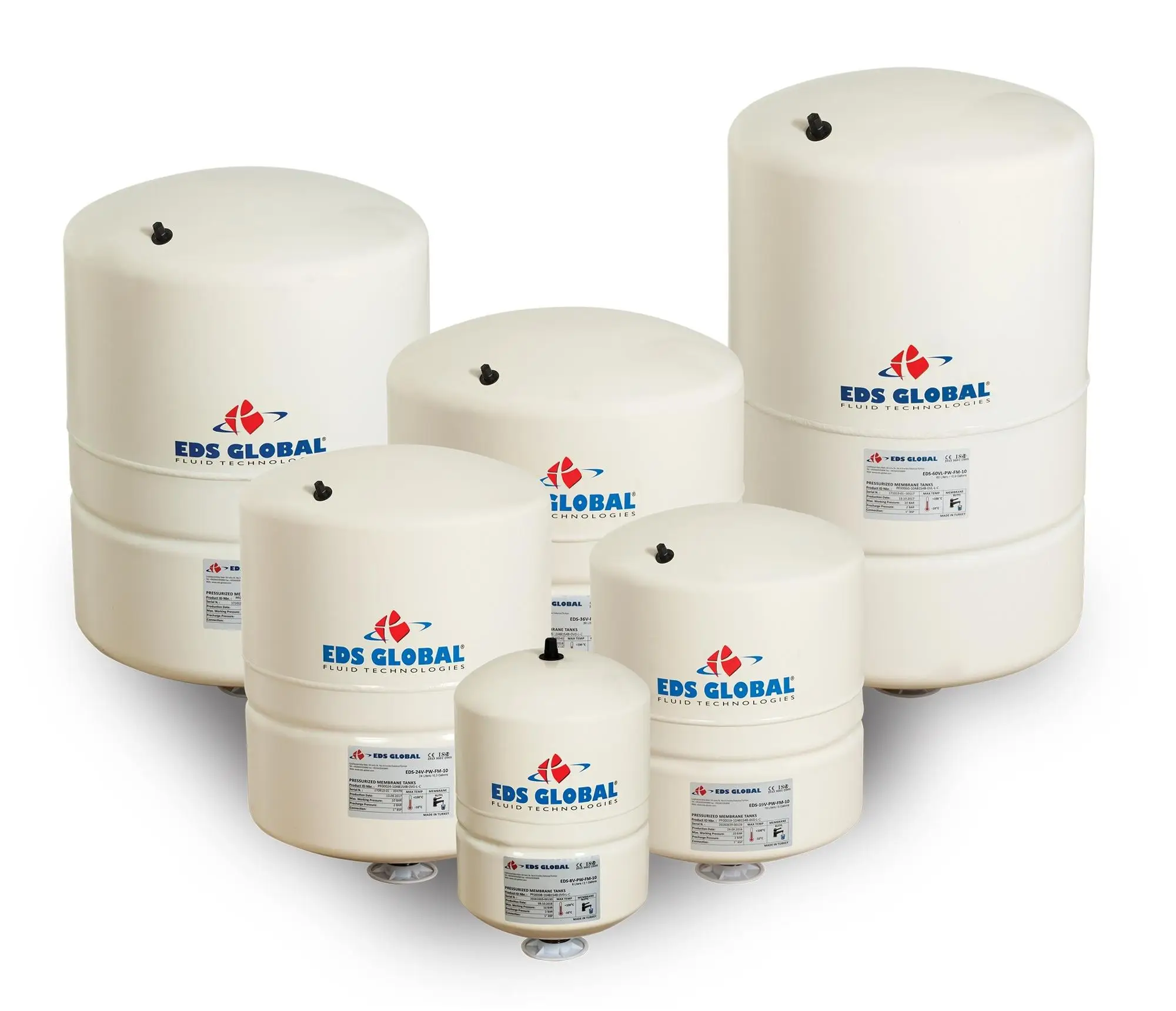 12 LT EDS GLOBAL Diaphragm Pressure Tank Expansion Vessel Thermal ...