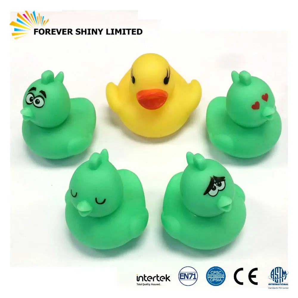 Small Capsule Bathing Toy For Kid Plastic Yellow Rubber Vinyl Animal ...