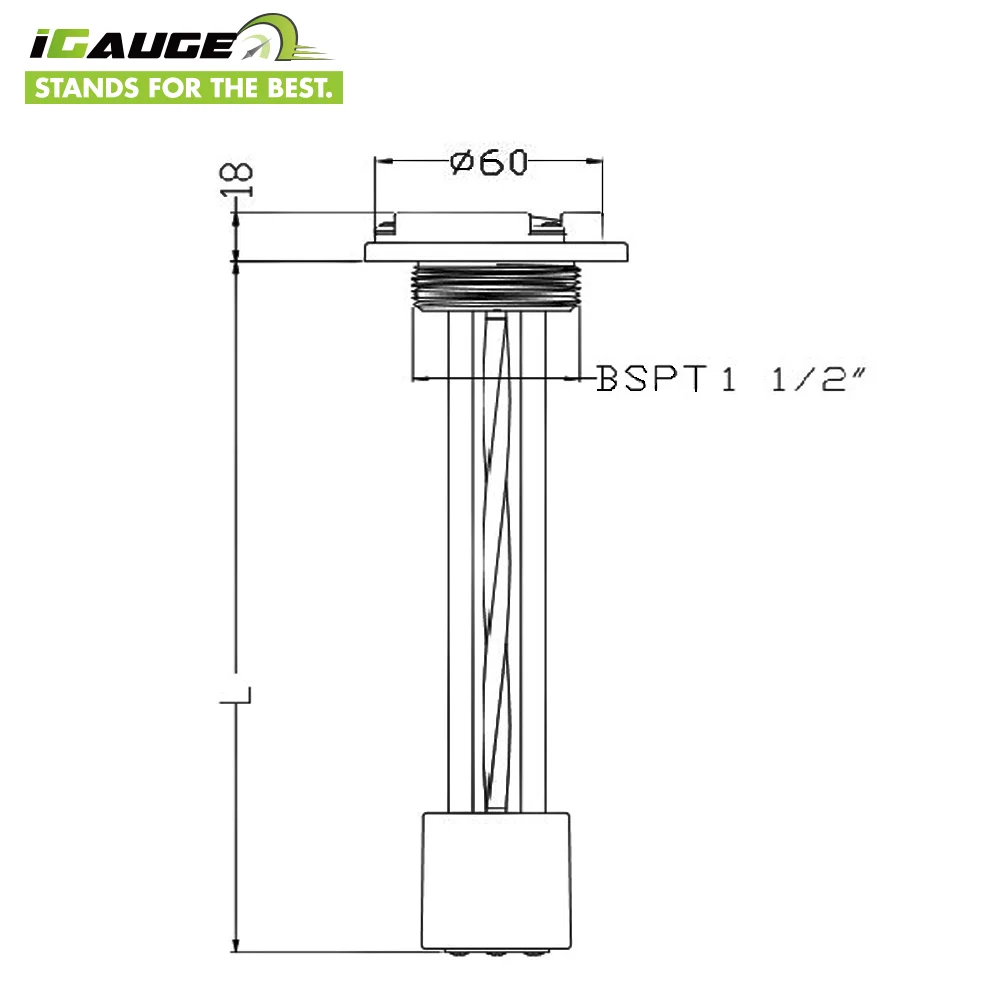 Universal Mechanical Fuel Level Gauge - Stainless Steel, Customized ...