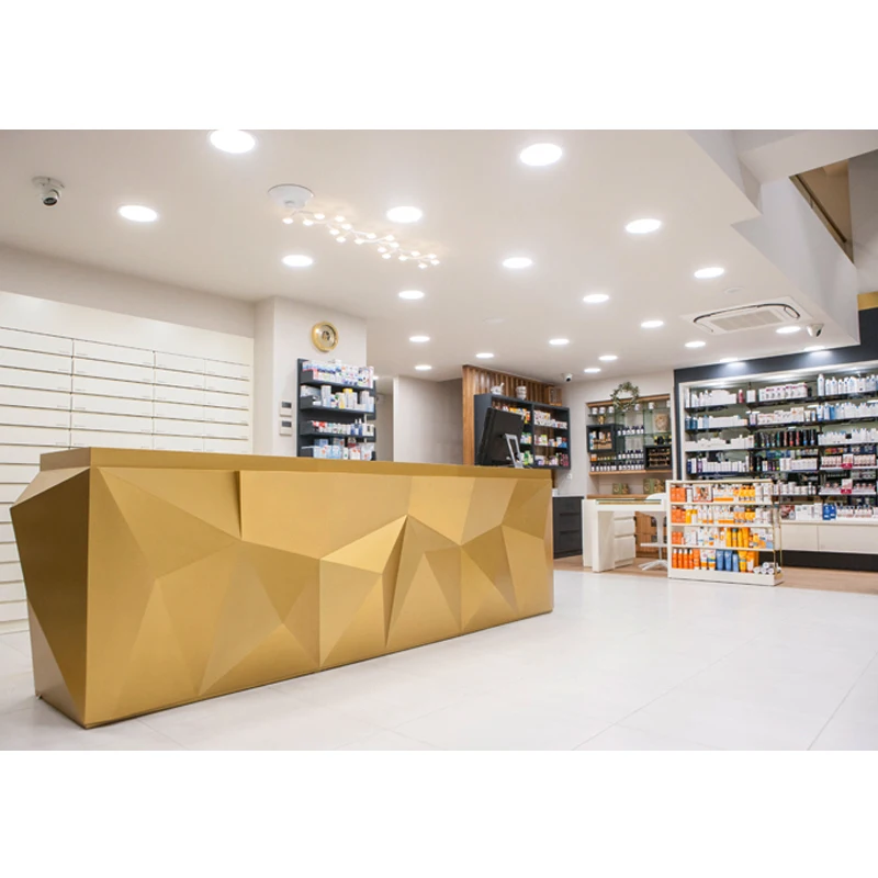 Lux Customized Wooden Fancy Shop Counter Design,Shop Display Cabinet ...