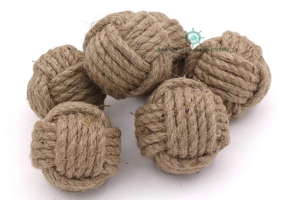 Art Deco-Inspired Jute Rope Ball Decorative Vase Fillers