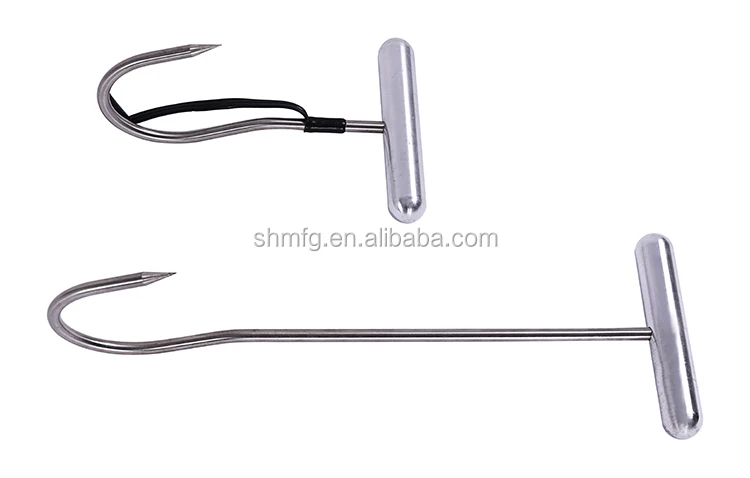 Stainless Steel Tine Anti-rust T Shape Hand Fish Gaff Hook - Buy Hand ...