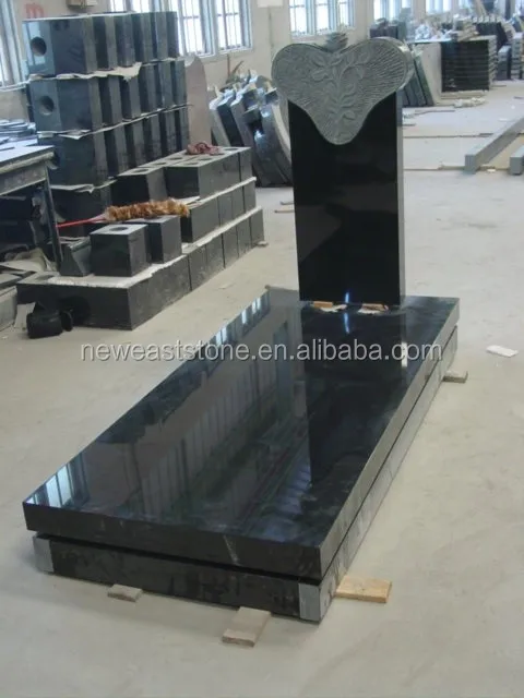 2020 China Absolute Black Blank Flat Granite Headstones Monuments ...