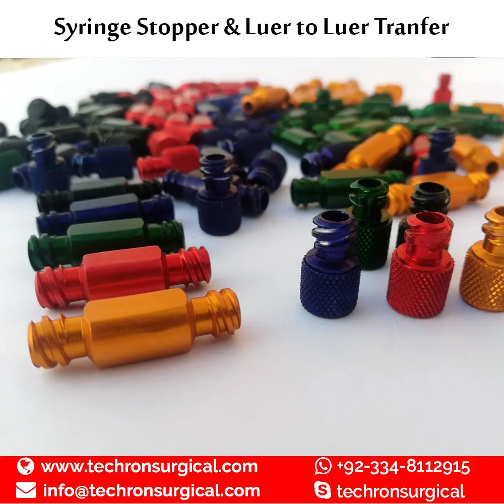 Aluminum Luer Lock Syringe Stopper/cap - Prevent Fat Spill