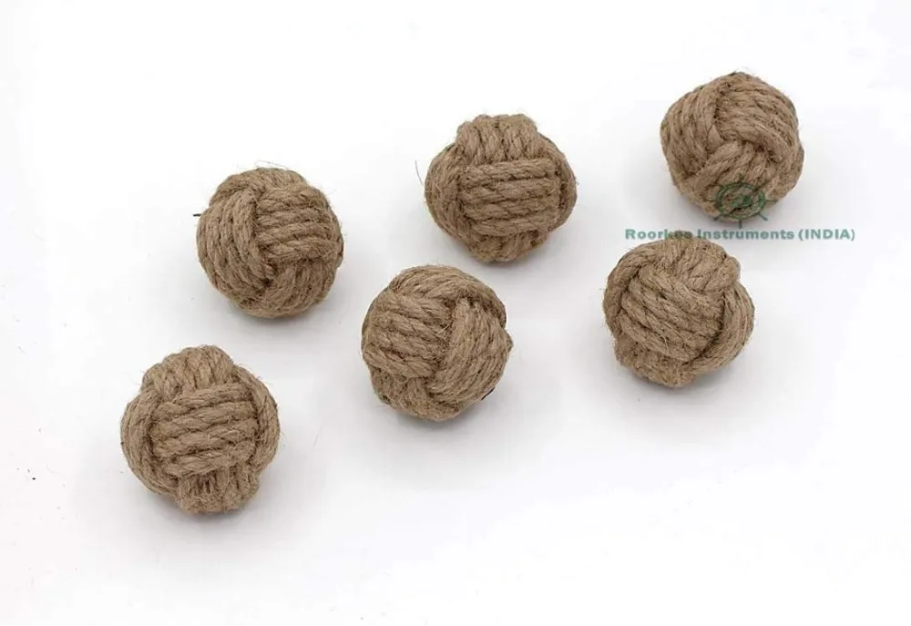 Home Decorative Rope Ball Jute Rope Knot Vase Filler Balls Nautical ...