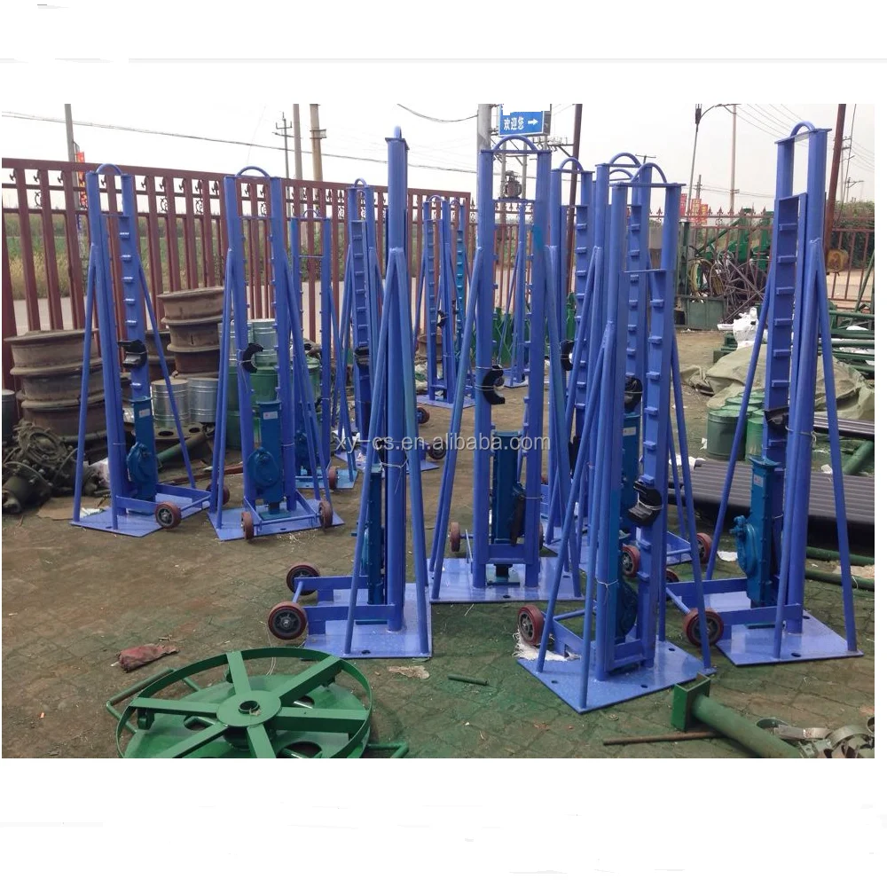 10 Ton Cable Drum Stand Hydraulic Cable Jack Stand Reel Stand - Buy ...