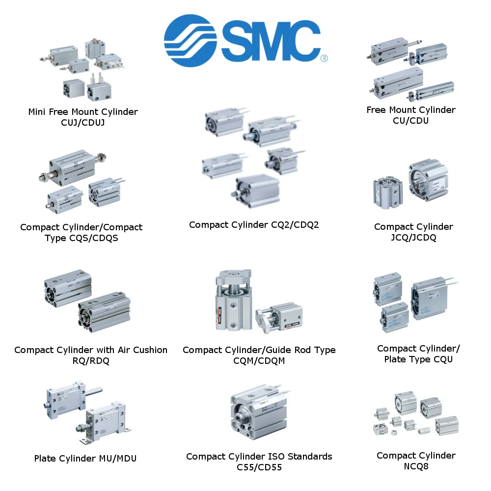 SMC Air cylinders: Great variety of pneumatic cylinders for a wide ...
