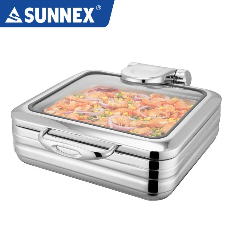 SUNNEX Top Rank 10L Induction Buffet Server Soup Warmer