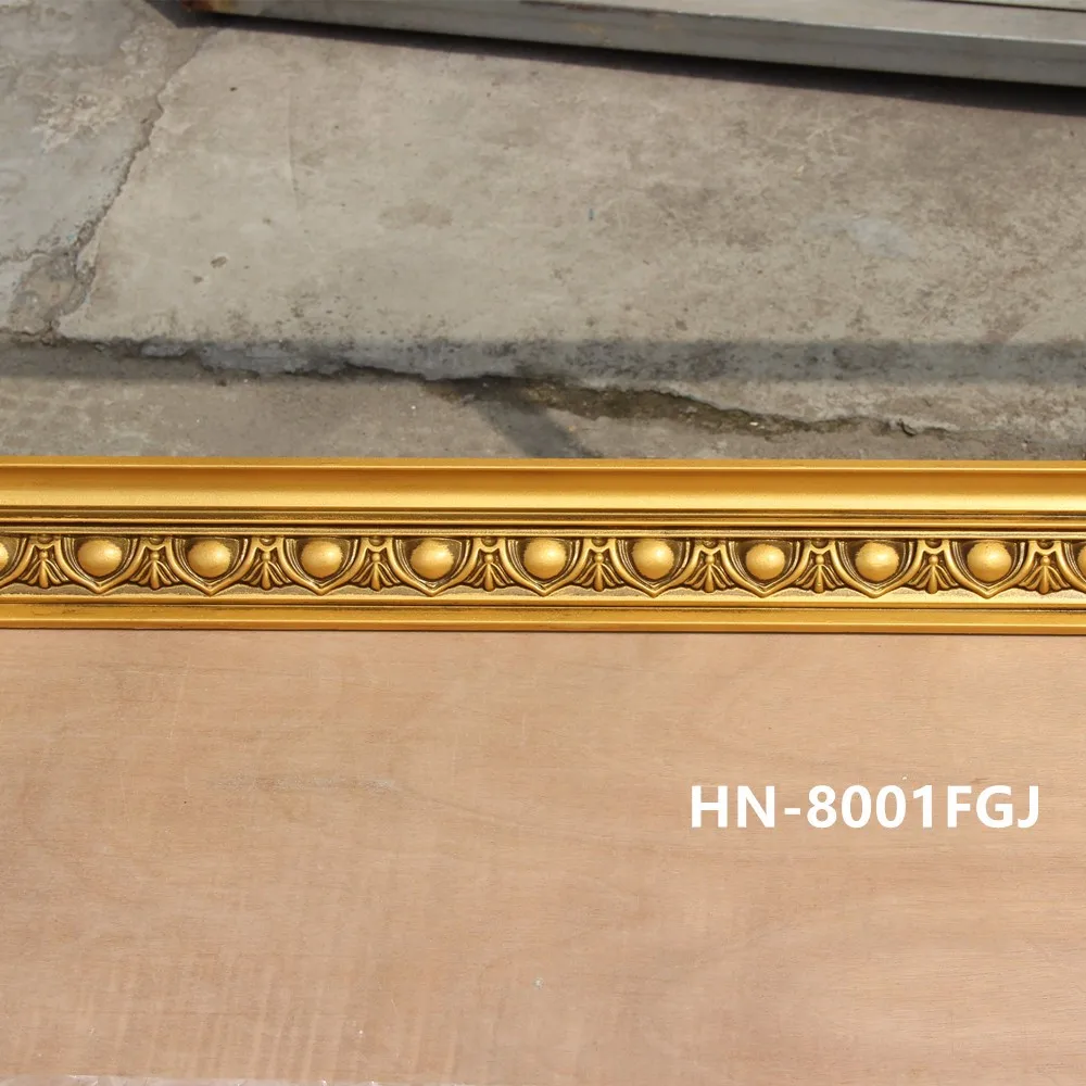 Vintage Gold Polyurethane Plastic Ceiling Crown Cornice Moldings - Buy ...