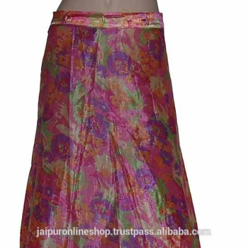 Women Skirt Indian Gypsy Or Magic Wrap Silk Cover Up Dress Reversible ...
