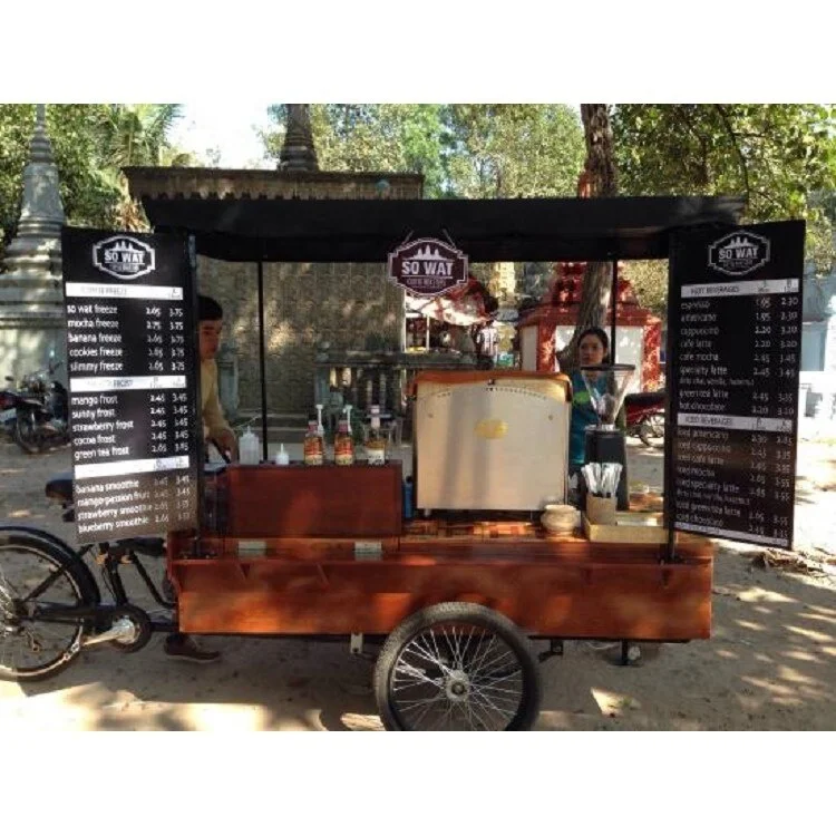 Modern Mobile Food Cart - Milkshake Vending Carts