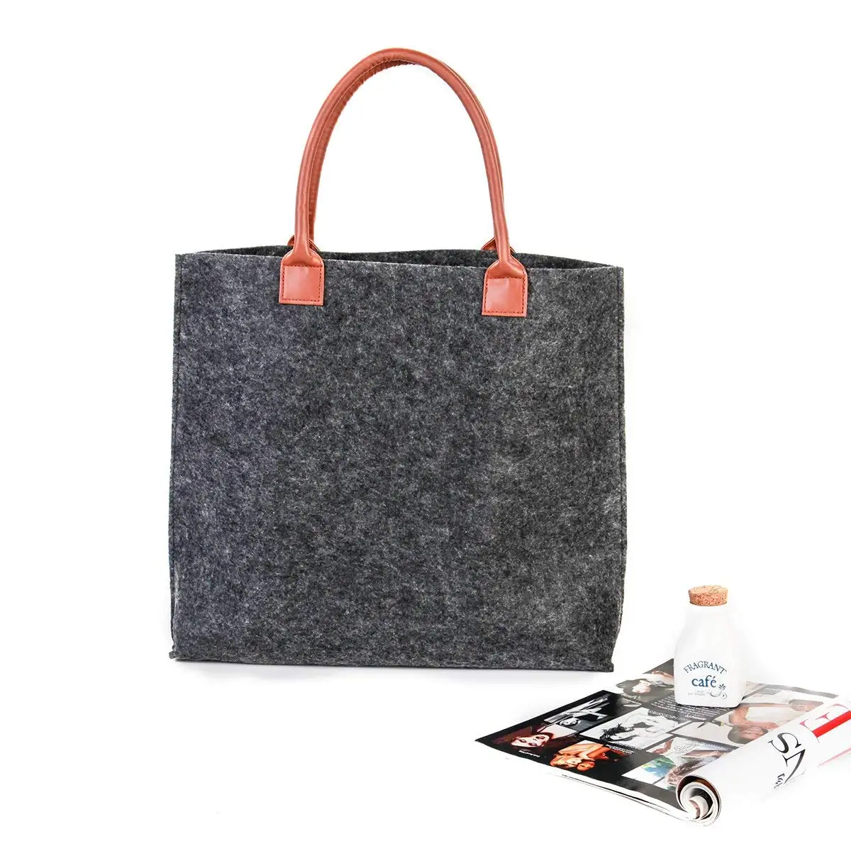 Eco-friendly Shopping Bags Felt Women Tote Handbag - Buy Felt ...