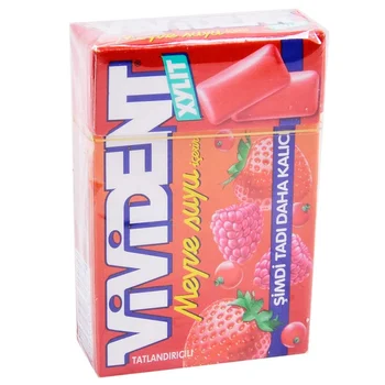 For Vivident Box Storming Cube Extra Chewing Gum Types Kinds Assortment ...