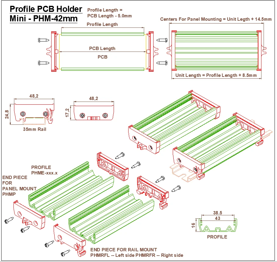 DIN Rail PCB Holders - Secure and Efficient Mounting