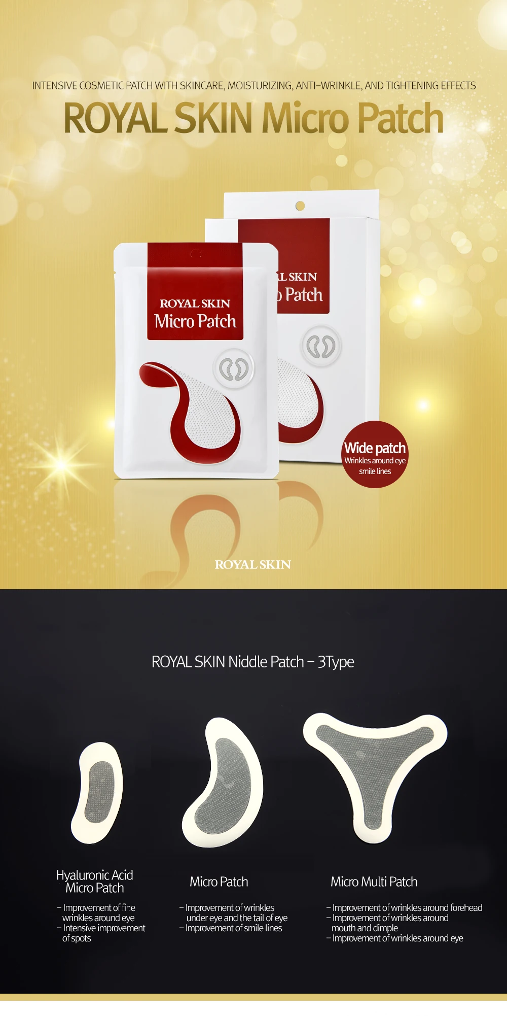 Royal Skin Wrincke Improvement Hyaluronic Acid Micro Needle Hydro Eye ...