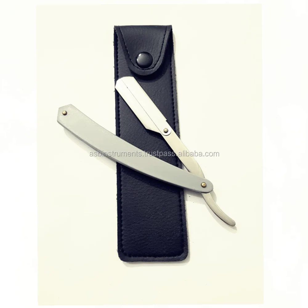 Transparent Plastic Handle Exposed Replaceable Blade Barber Shaving ...