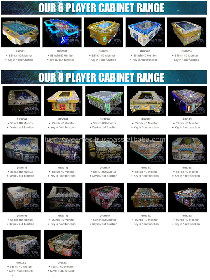 Arcooda 6 Player Arcade Fish Machine Cabinet - Buy Game Machine,Arcade ...