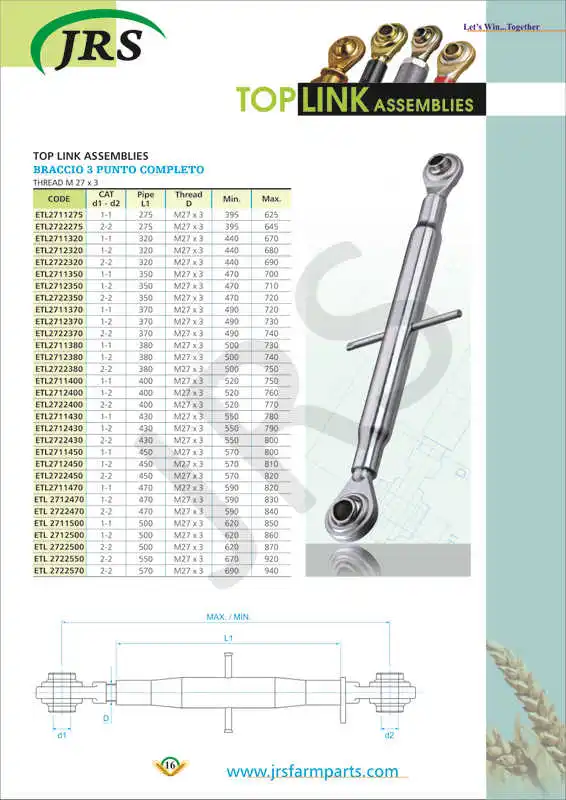 Tractor Linkage Parts/ Toplink Assembly For Tractor Spare Parts - Buy ...