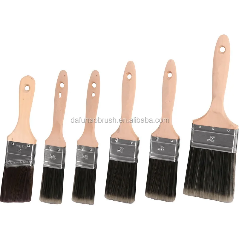 Professional Synthetic Paintbrush Set 6 Piece With 100% Srt Filament ...