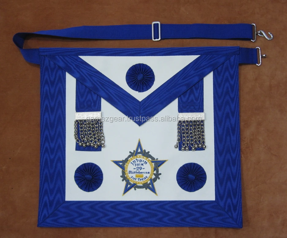 Highest Quality Masonic Master Masons Apron And Accessories - Buy Hand ...
