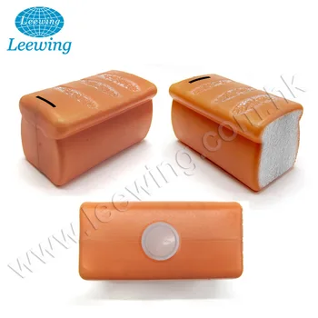 Bakery Plastic Baked Bread Food Shaped Coin Bank Money Saving Box Piggy ...