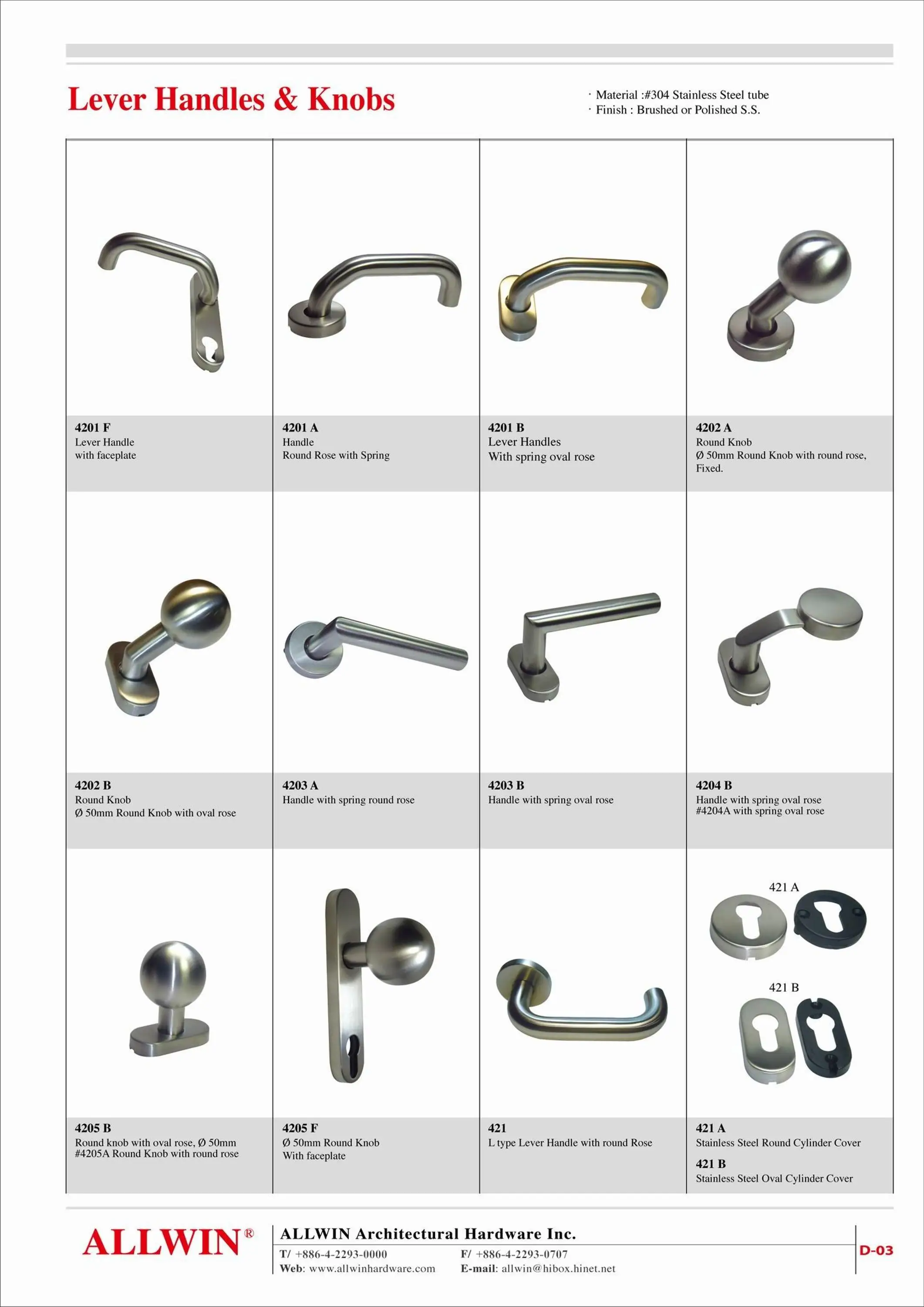 Stainless Steel L Type With Spring Oval Rose Lever Handle - Buy ...