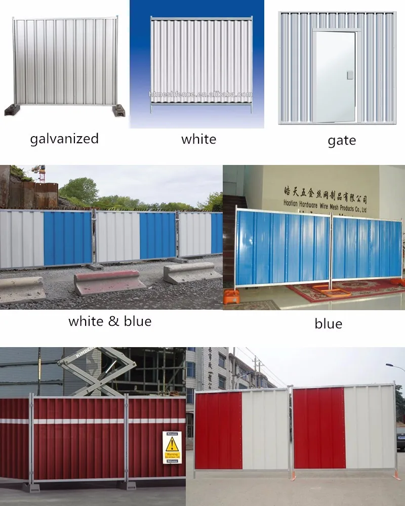 Corrugated Colorbond Steel Hoarding Temporary Fence For Construction ... Corrugated Colorbond Steel Hoarding Temporary Fence For Construction ...