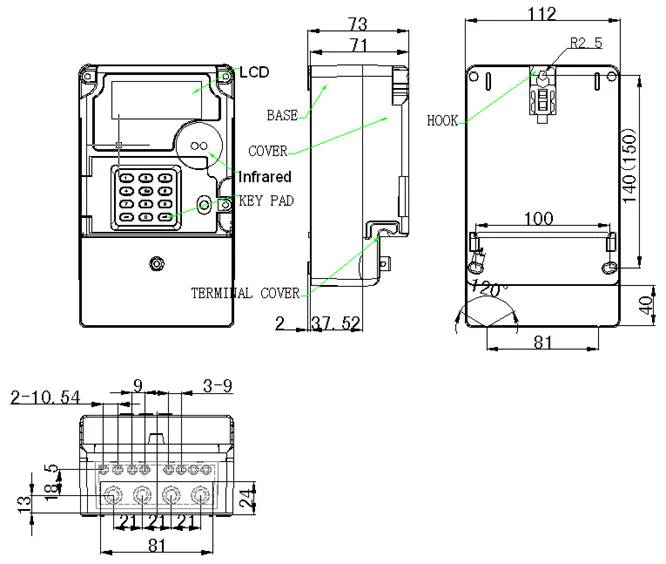 Sts Sabs Approved Digital Prepaid Electric Meter Box Prepayment ...