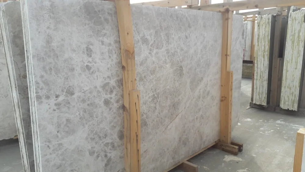 2025 Tundra Light Grey Marble Slab - Durable & Stylish