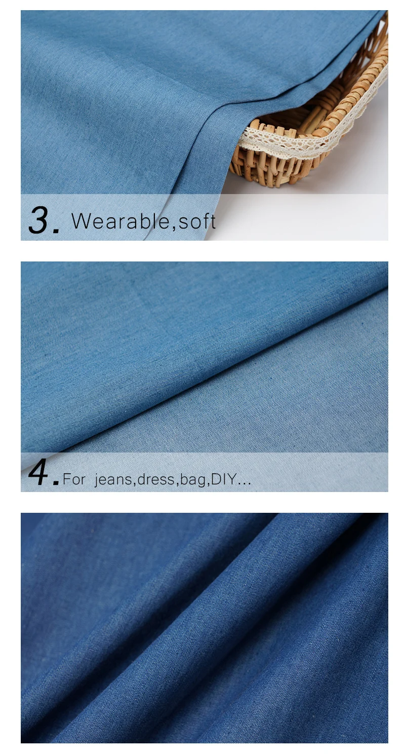 Shop Our Woven 100% Cotton Denim Fabric for Fashion Jeans