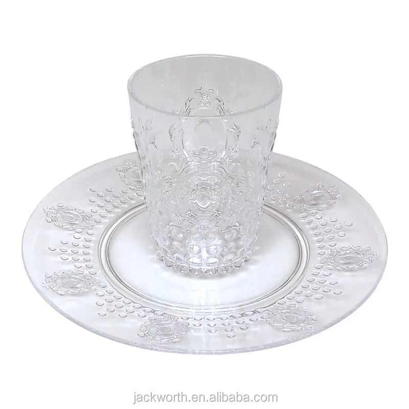 Vajilla Acrilica - Elegant Gemstone Design Dinnerware