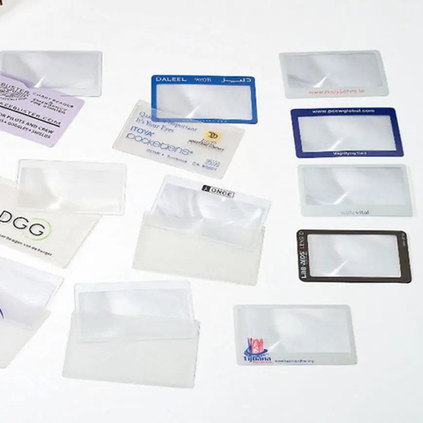 Magnifying Card PVC Fresnel Lens Promotional Use - E-tay