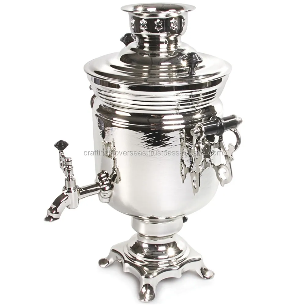 Modern Antique Brass Samovar - Craft India Overseas