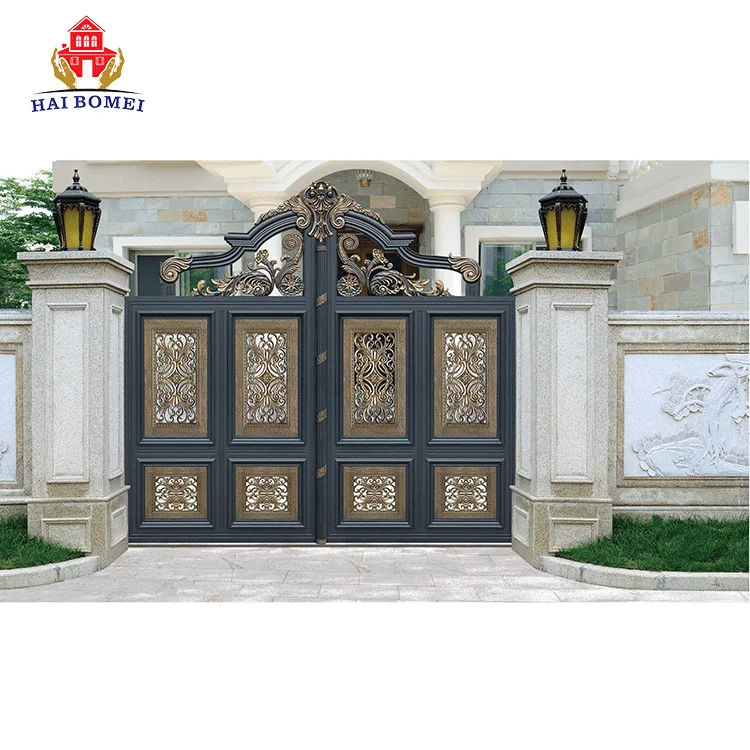 Durable Cast Aluminum Gates - Modern Factory Main Door Designs