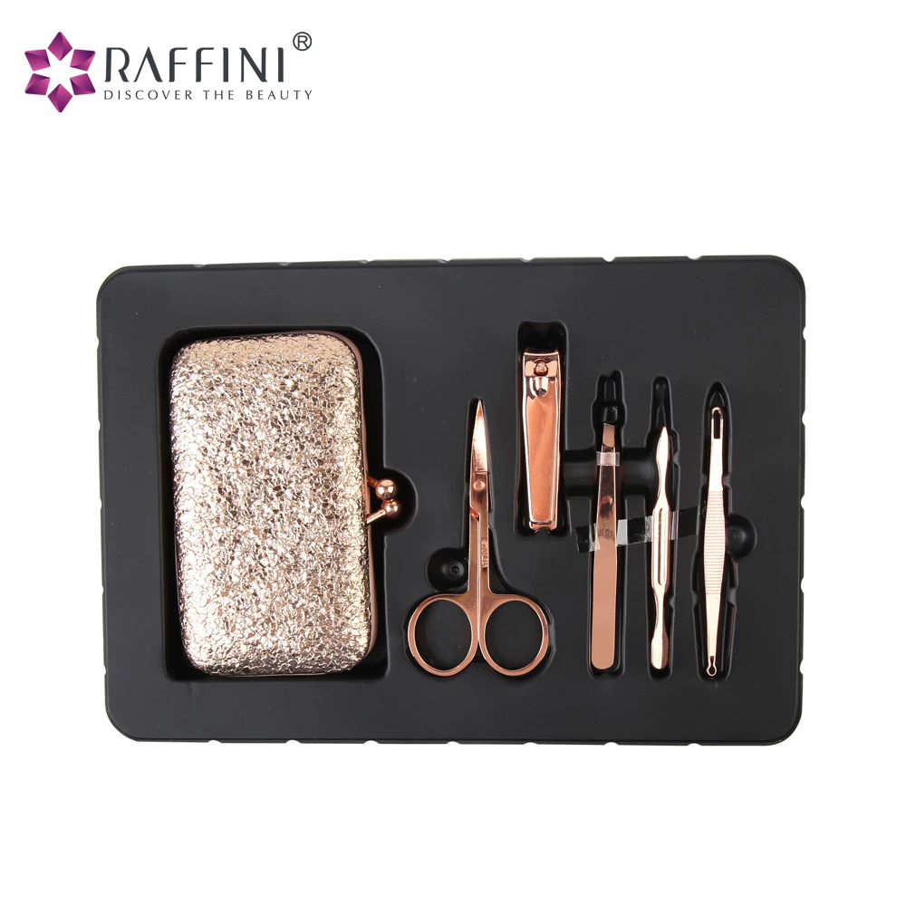 Raffini Newest Nail Care Stainless Steel 5pcs Gold Color Manicure Set ...