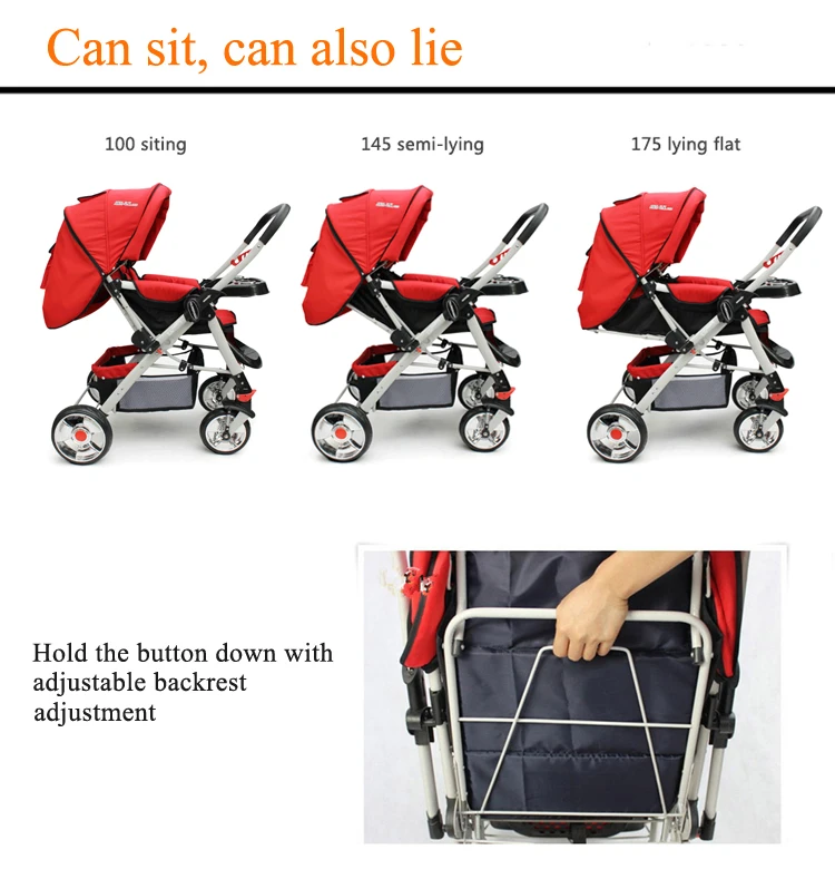 2017 Child Safety Baby Trolley Walker Strollers / Fabric Blue Color ...