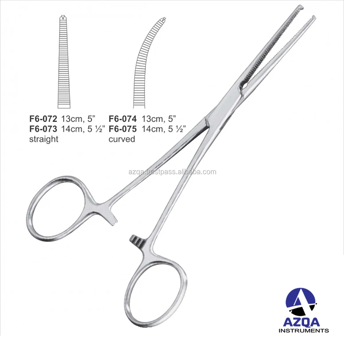Kocher Forceps Straight Hemostatic Forceps Stainless Steel Surgical ...