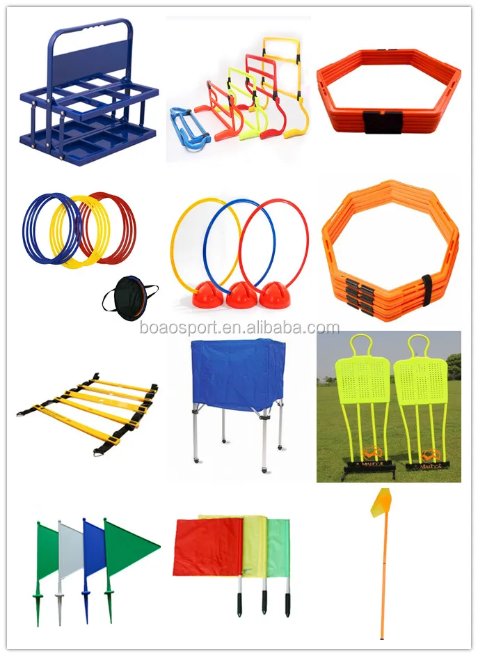 Portable Agility Poles With Dome Base For Football Soccer Team Training ...