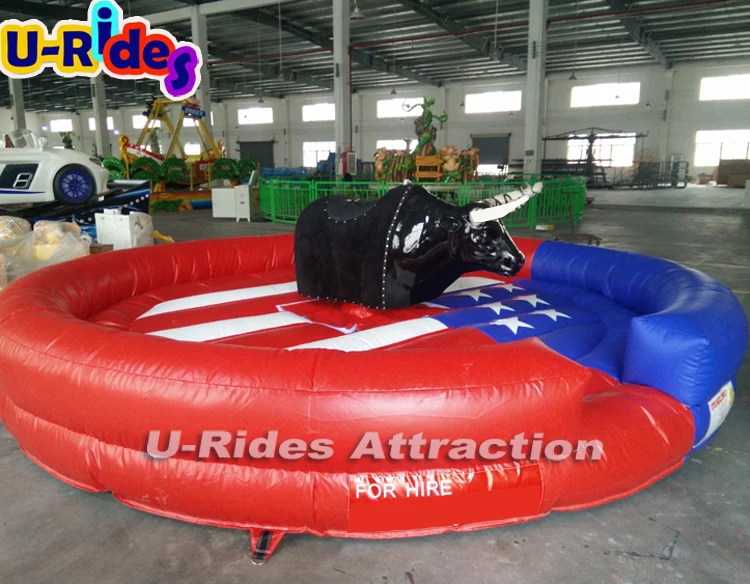 U-rides Mechanical Shark Rodeo With Inflatable Jumper For Party Events ...